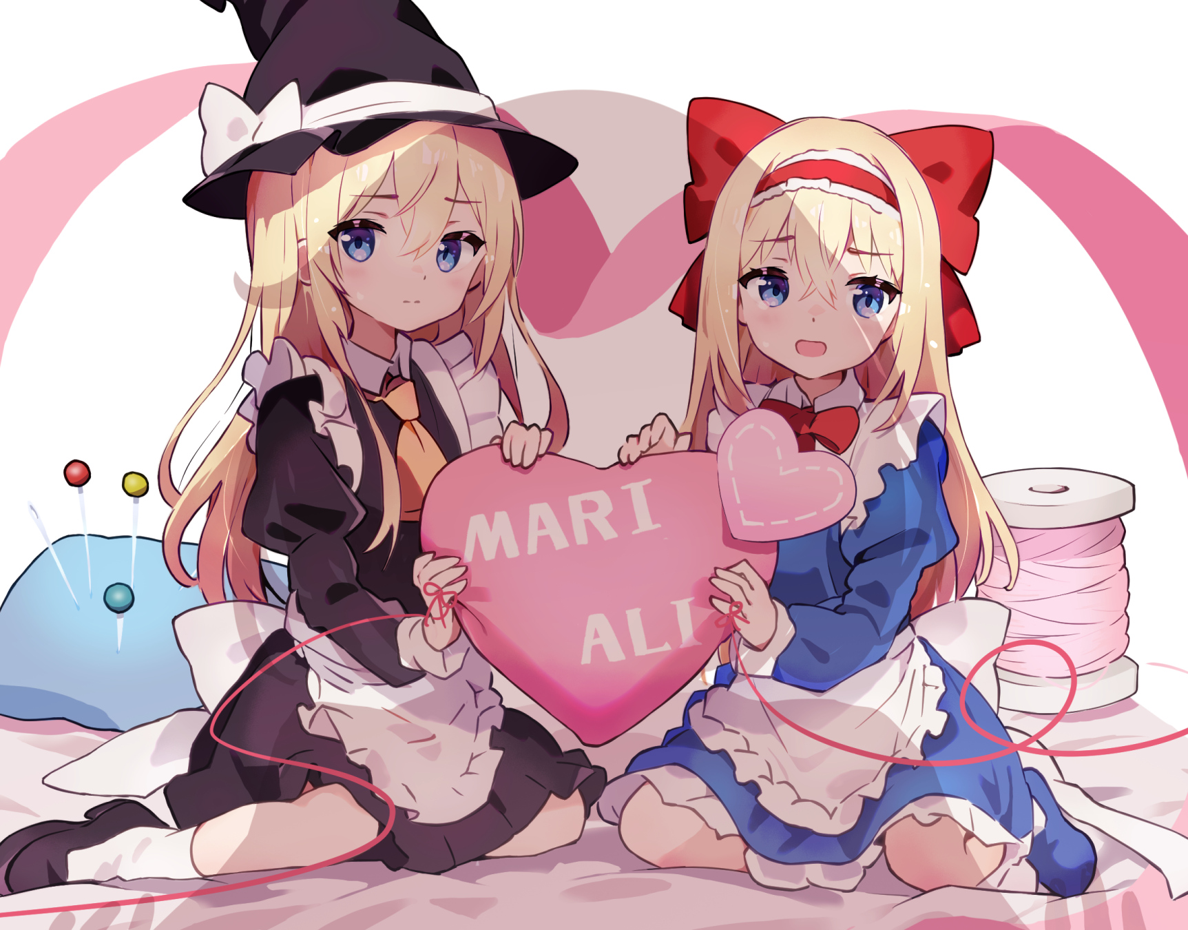 Safebooru - 2girls :| adapted costume alice margatroid alternate hair length alternate hairstyle ...