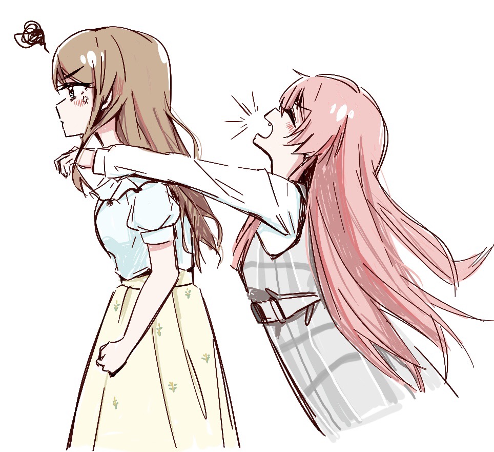 Safebooru - 2girls anger vein bang dream! bang dream! it's mygo ...