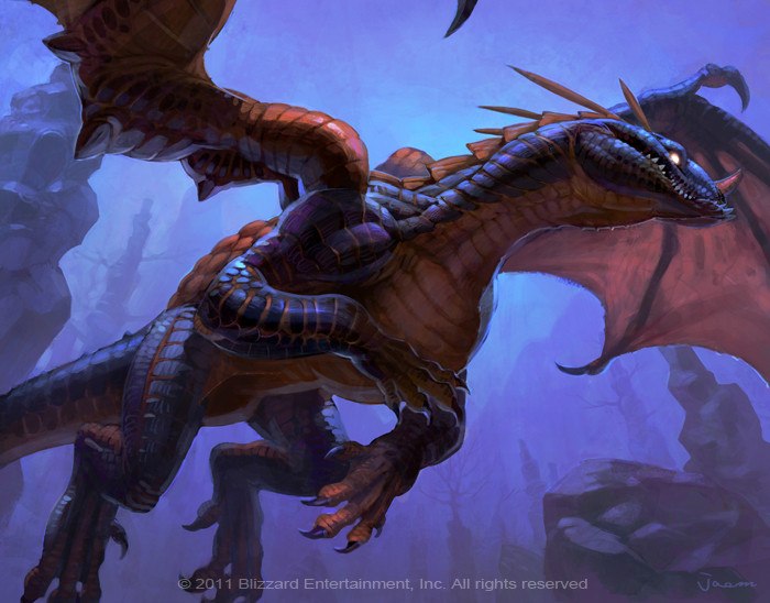 Safebooru - animal focus black drake (wow) claws company name copyright ...