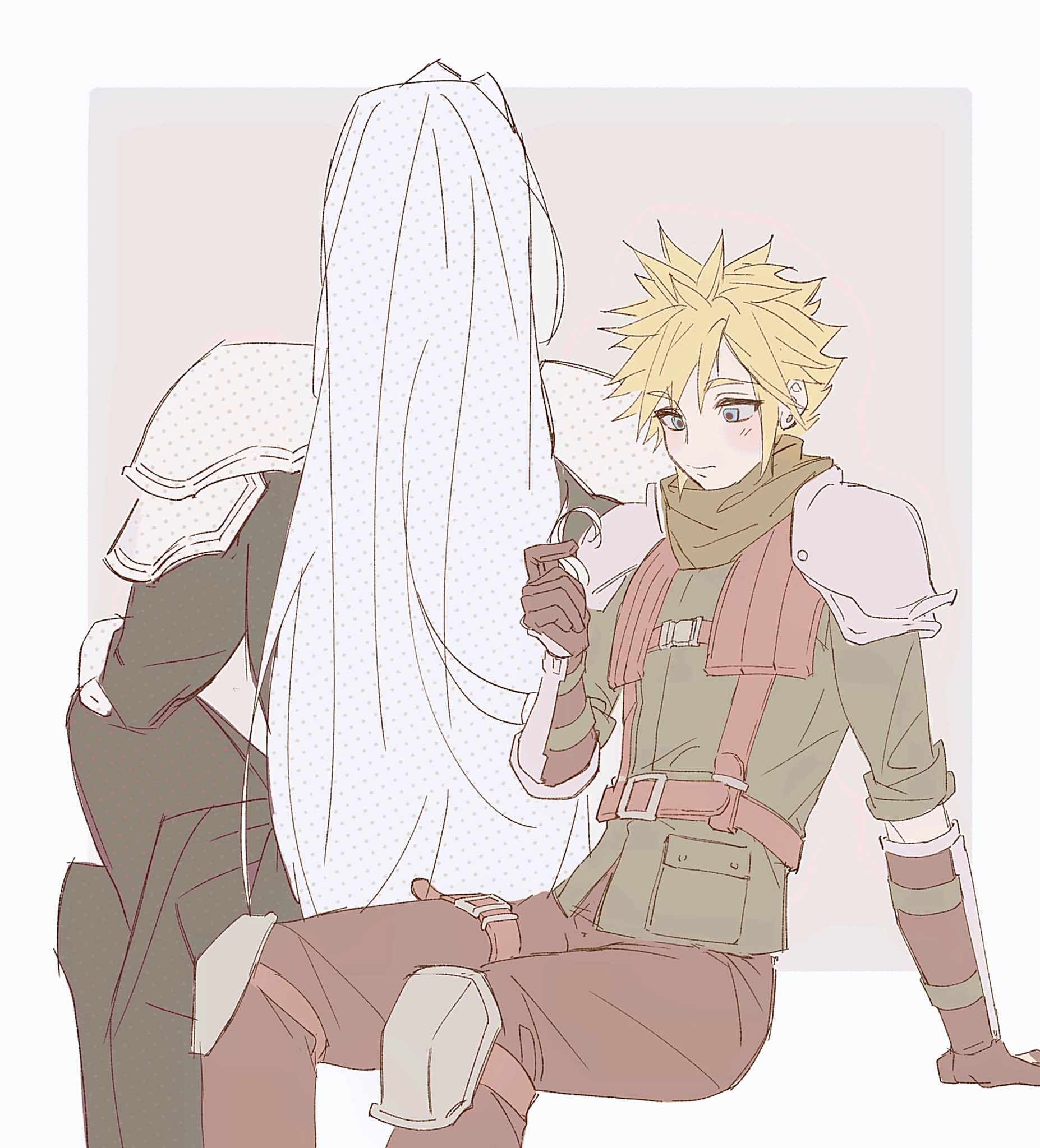 Safebooru - 2boys arm armor arm support armor belt black coat black pants blonde hair blue eyes ...