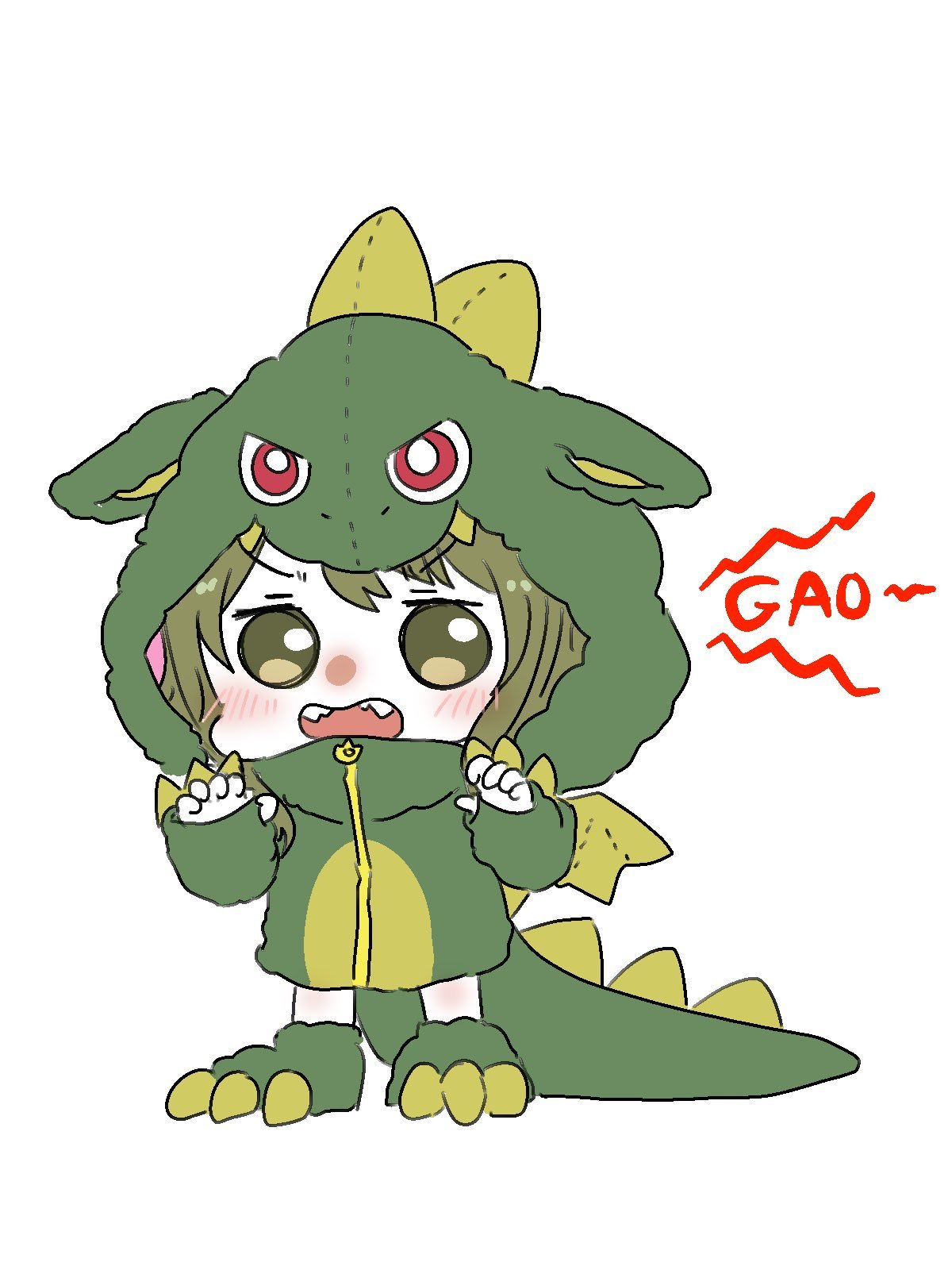 Safebooru - 1girl animal costume artisansg lily blush claw pose dragon costume dragon tail full ...
