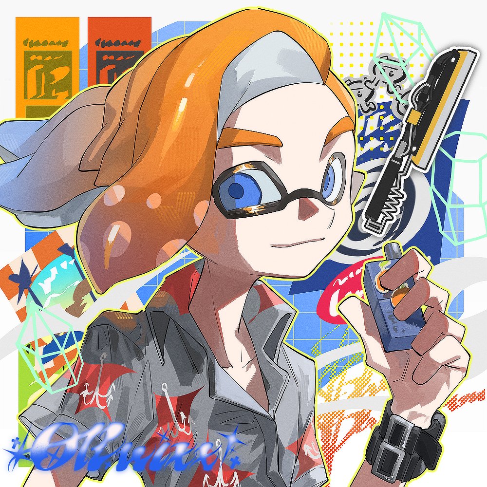 Safebooru - 1boy blue eyes closed mouth grey shirt inkling inkling boy ...