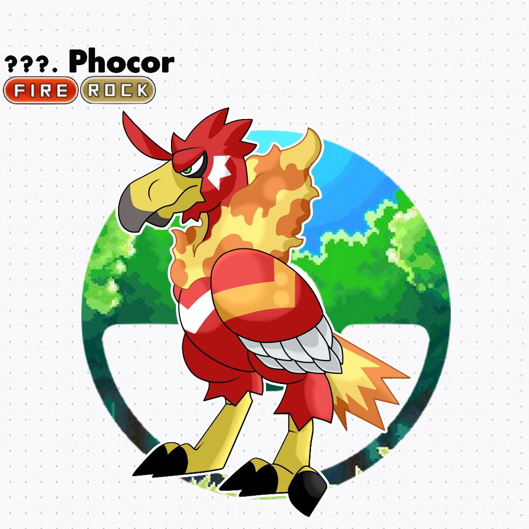 Safebooru - bird fakemon fakemon (creature) fire jhonnyboyarts monster ...