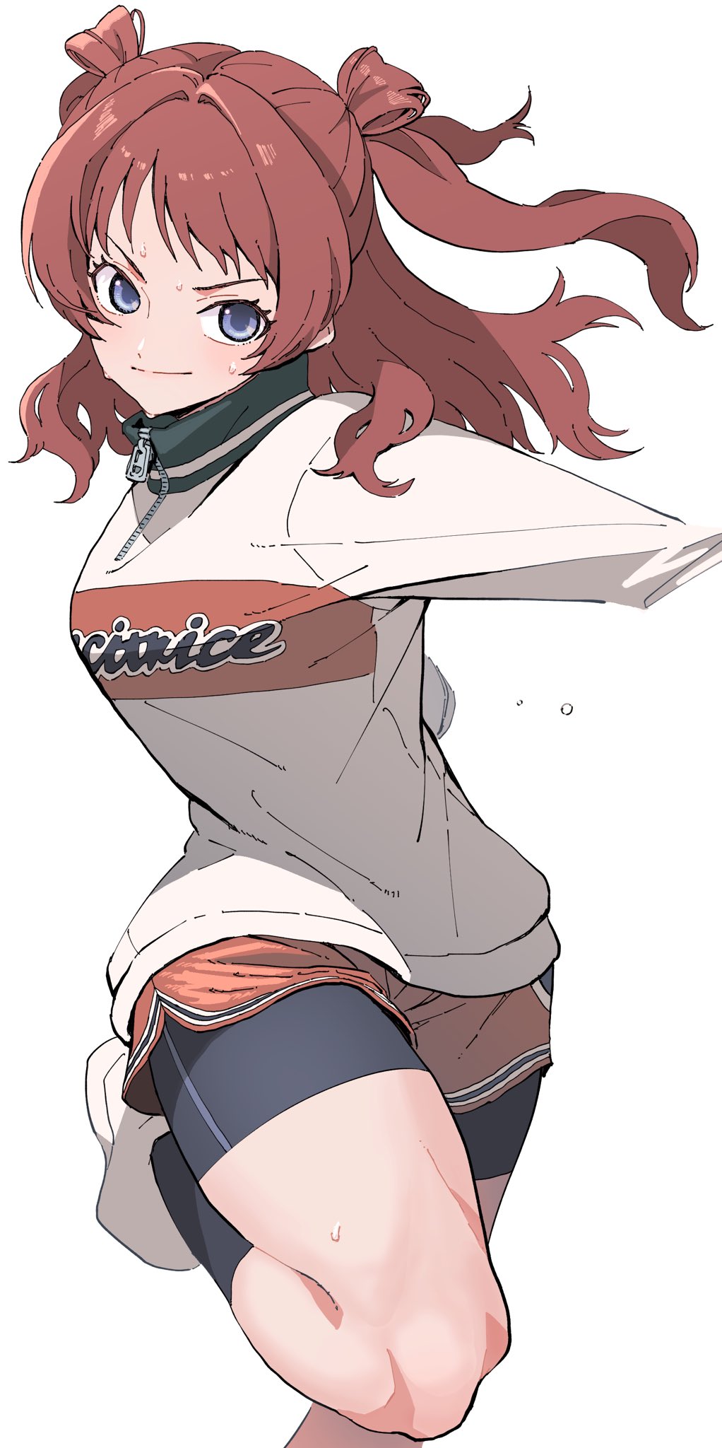 Safebooru - 1girl bike shorts bike shorts under shorts black shorts black socks blush breasts ...