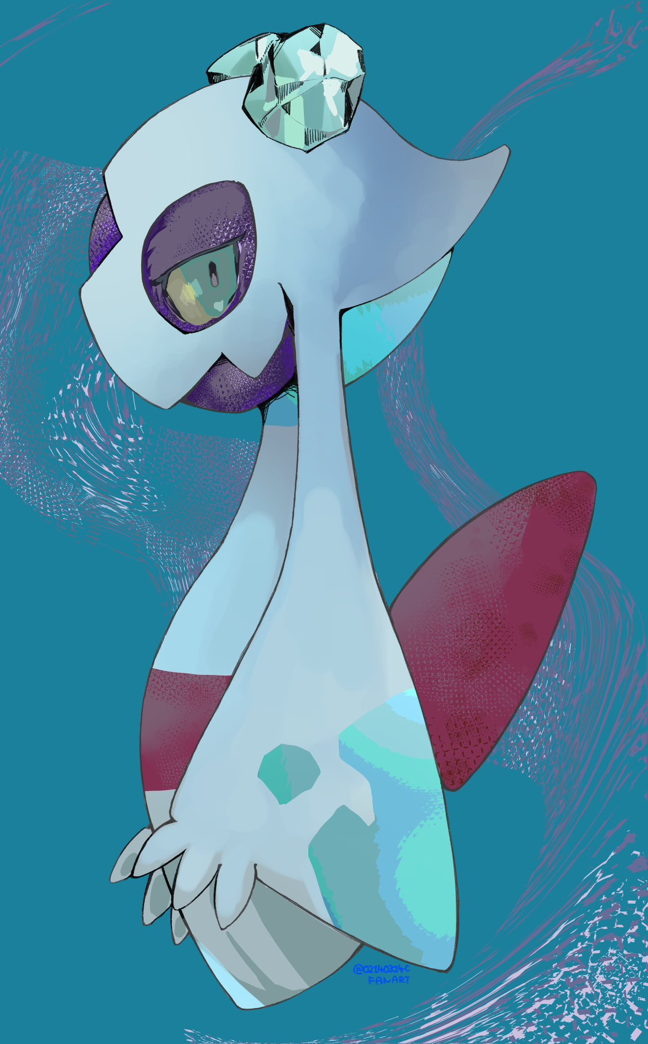 Safebooru - aqua background closed mouth colored sclera commentary ...