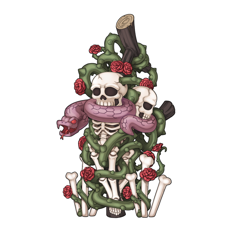 Safebooru - chibi chibi only entweihen crothen flower forked tongue ...