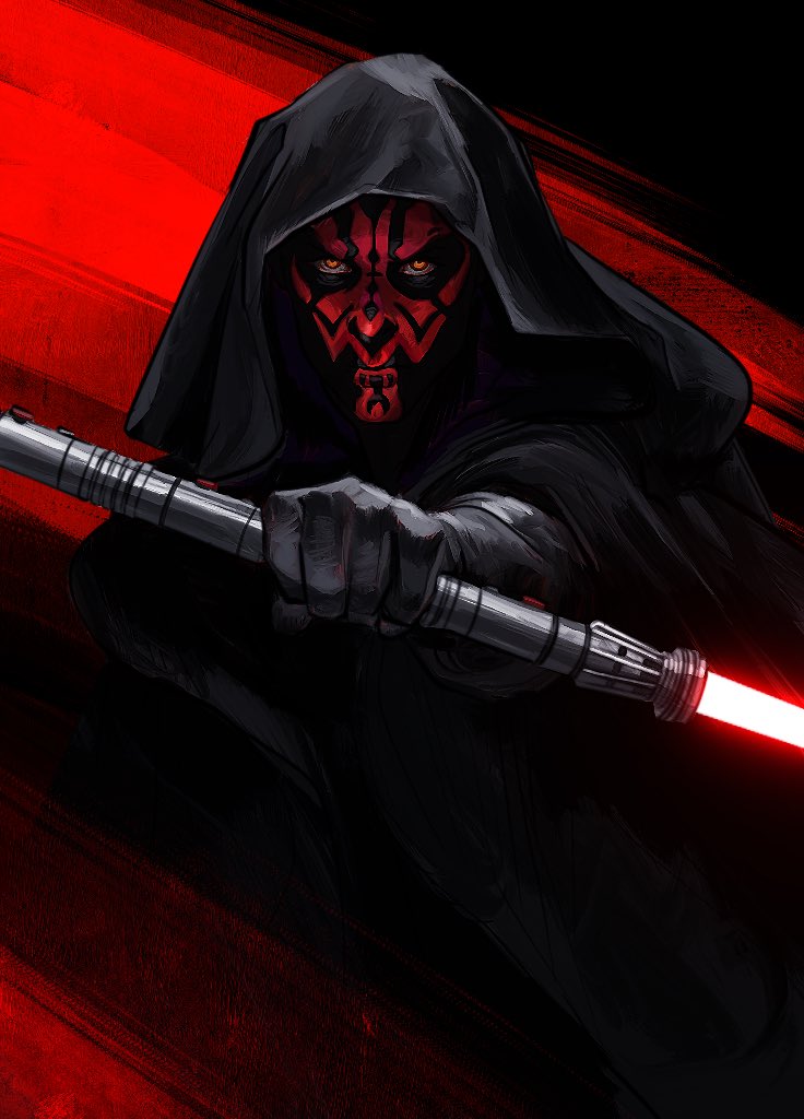 Safebooru - 1boy alien black gloves black robe colored skin darth maul ...