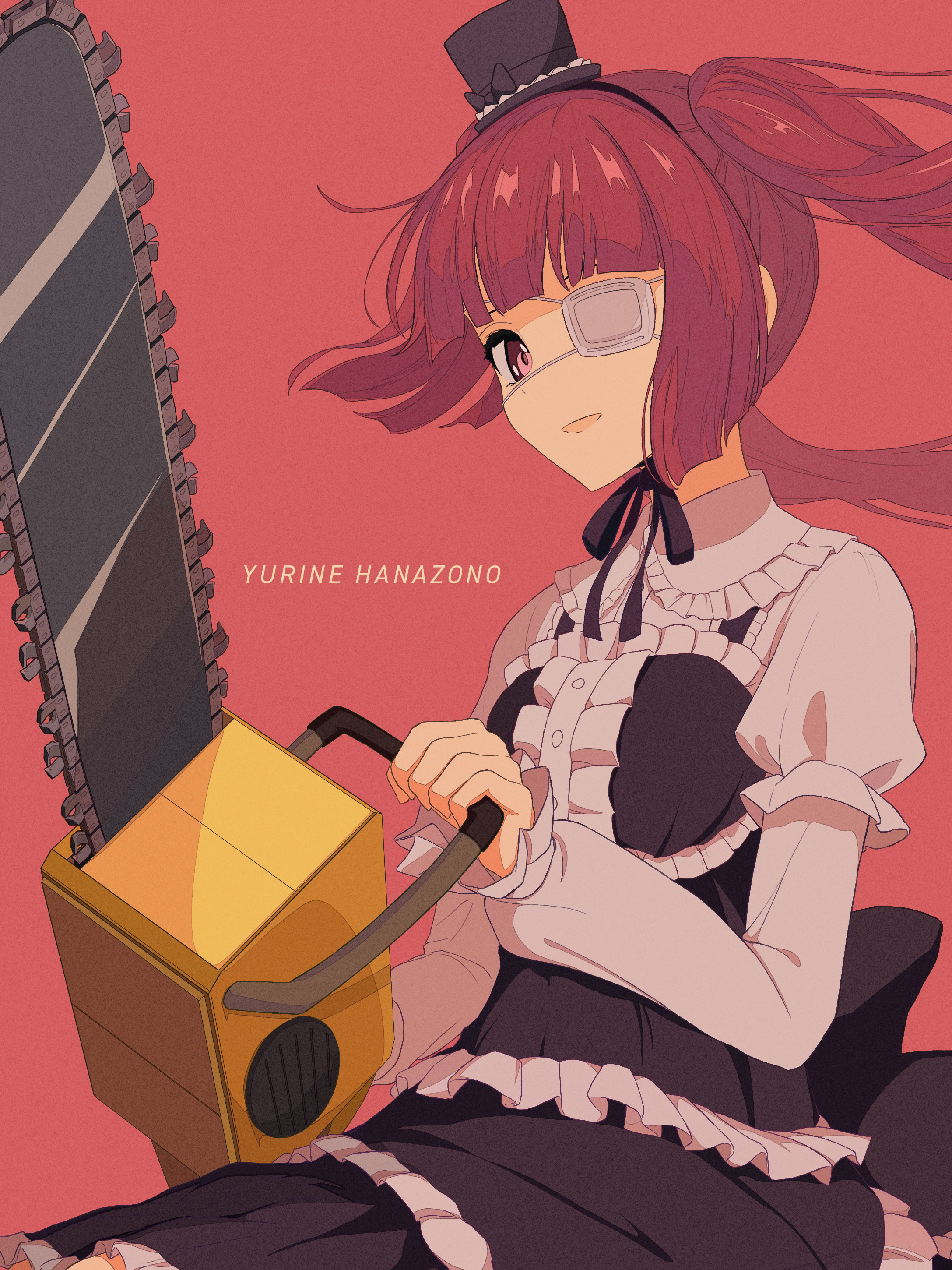 Safebooru - 1girl 555emauma absurdres back bow black bow black dress black ribbon blunt bangs ...