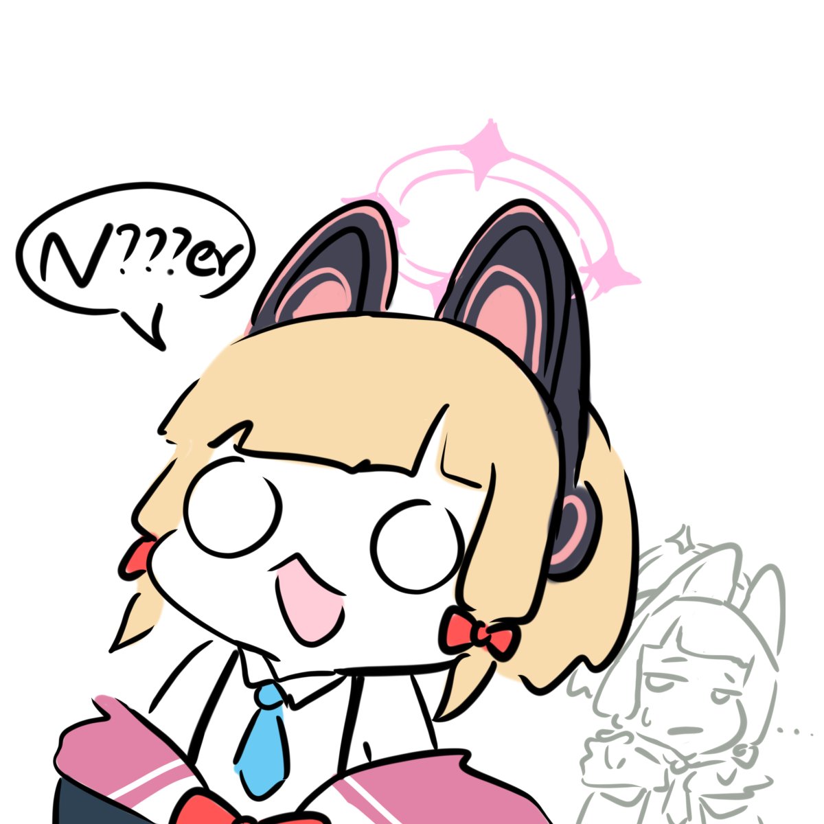 Safebooru - ... 2girls animal ear headphones animal ears blank eyes blonde hair blue archive ...