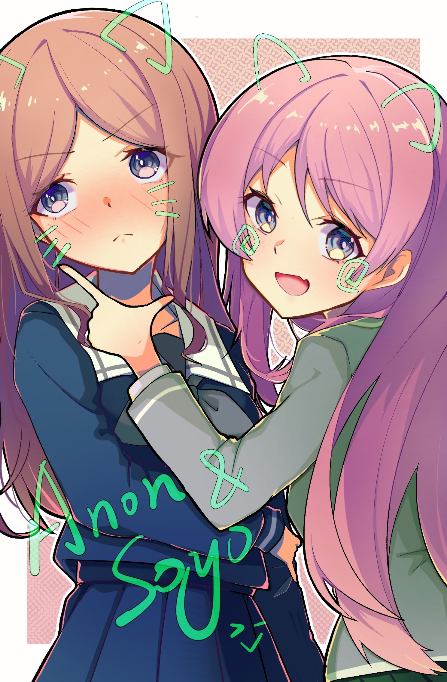 Safebooru - 2girls bang dream! bang dream! it's mygo!!!!! blue serafuku blue shirt blue skirt ...