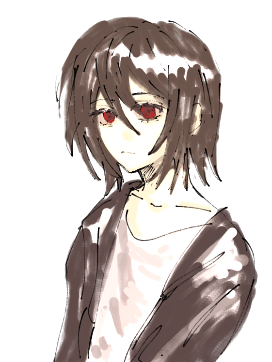 Safebooru - 1boy brown hair brown jacket chinese commentary closed ...