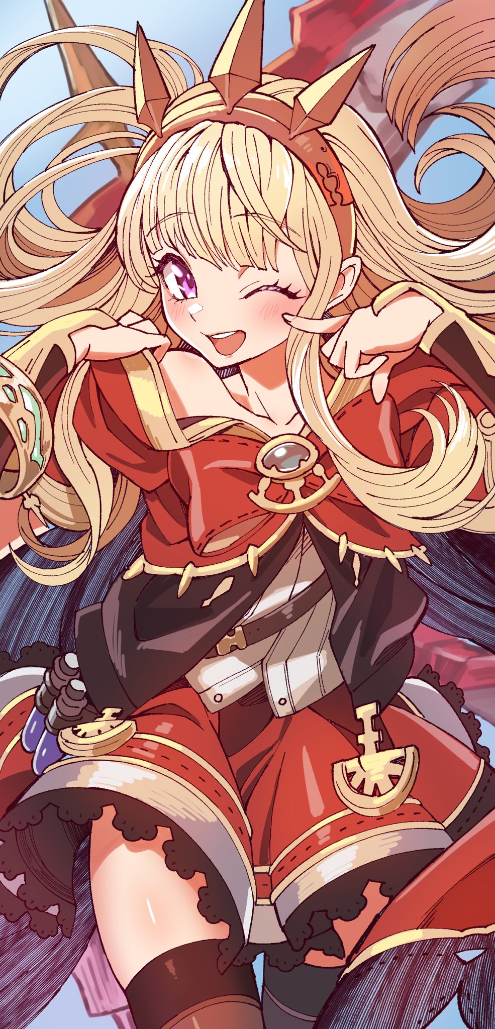 Safebooru 1girl Blonde Hair Bracer Cagliostro Granblue Fantasy Cape 0849