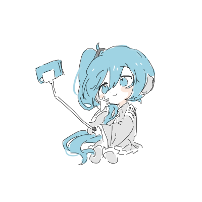 Safebooru - 1girl alternate hairstyle blue eyes blue hair cellphone ...