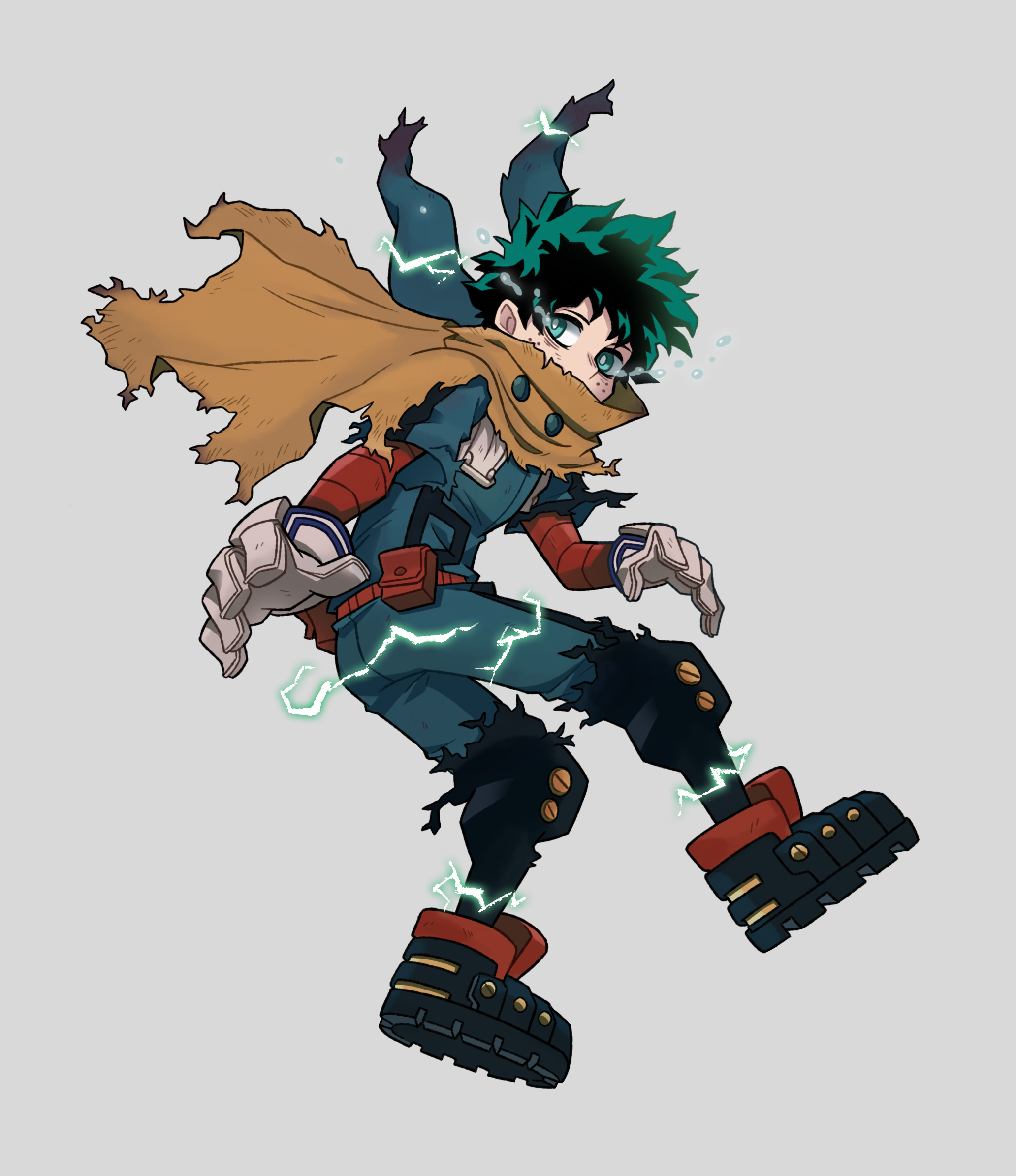 Safebooru - 1boy aqua eyes bags under eyes belt belt pouch blue ...