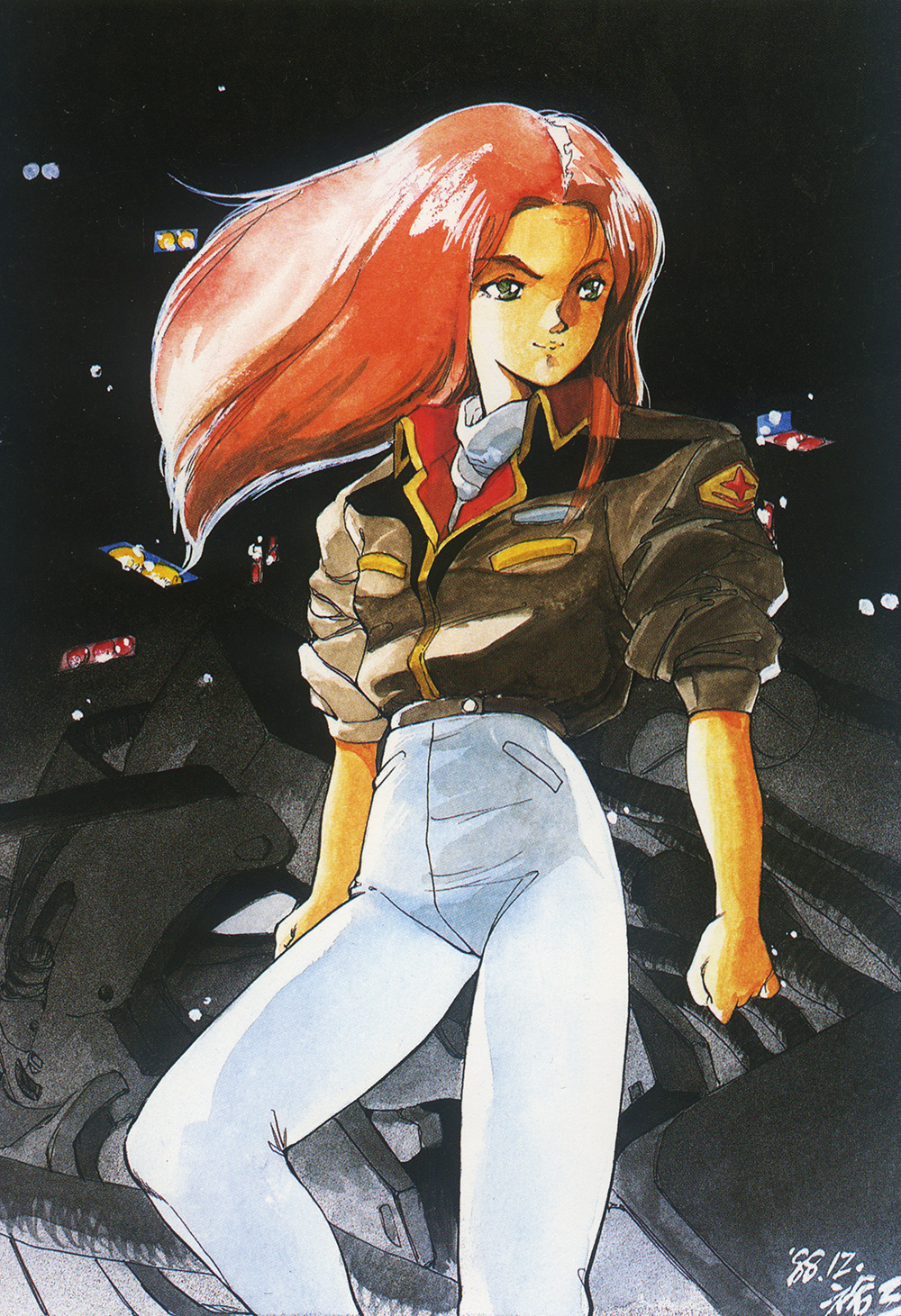 Safebooru - 1980s (style) 1988 1girl christina mackenzie dated earth ...
