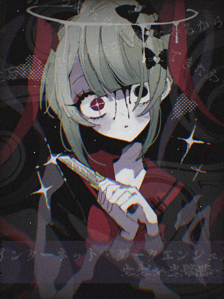 Safebooru - + + 1girl black background black bow black eyes black hair black halo black shirt ...