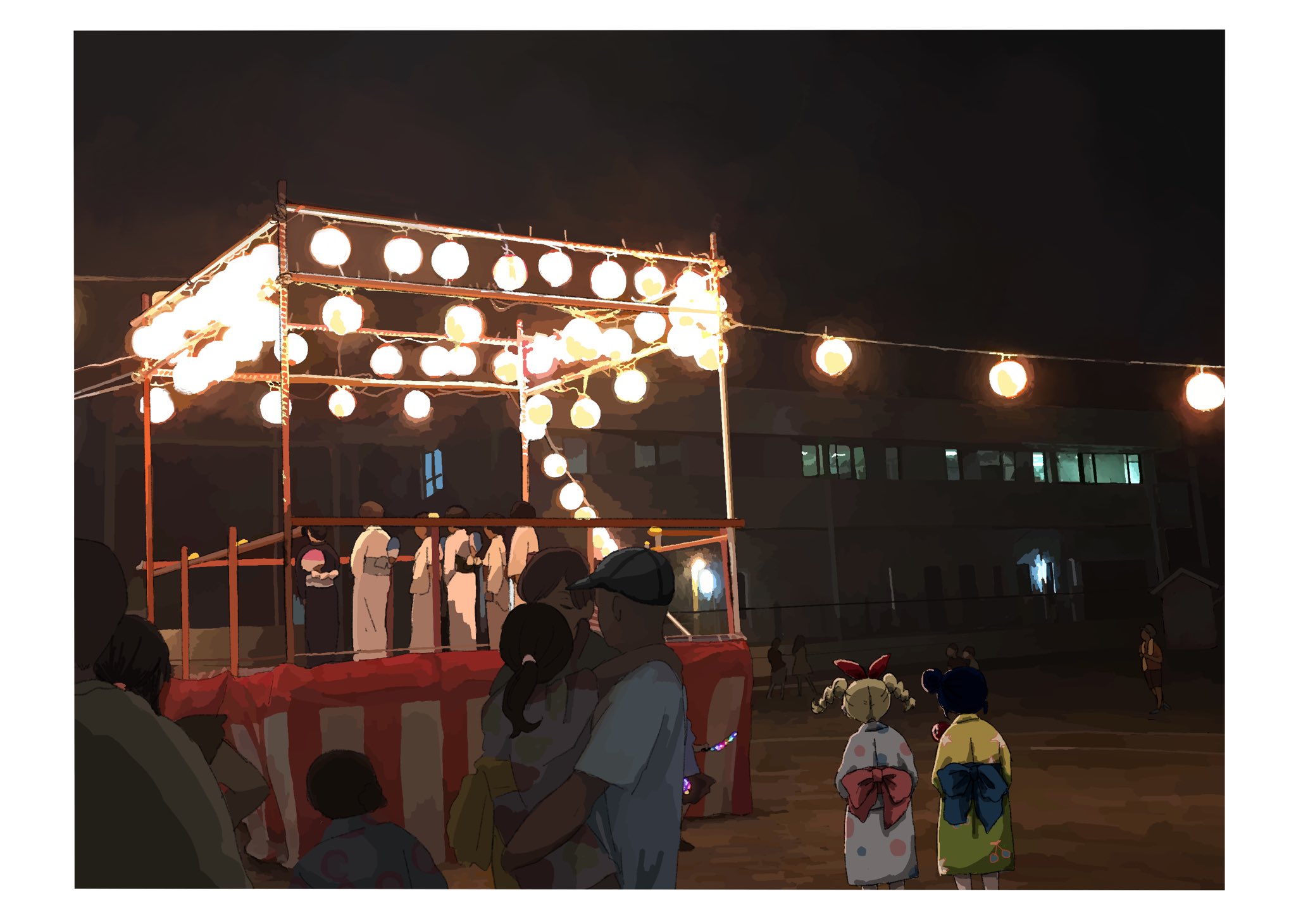 Safebooru - 1boy 6+girls aged down aikatsu! aikatsu! (series) alternate costume back bow ...