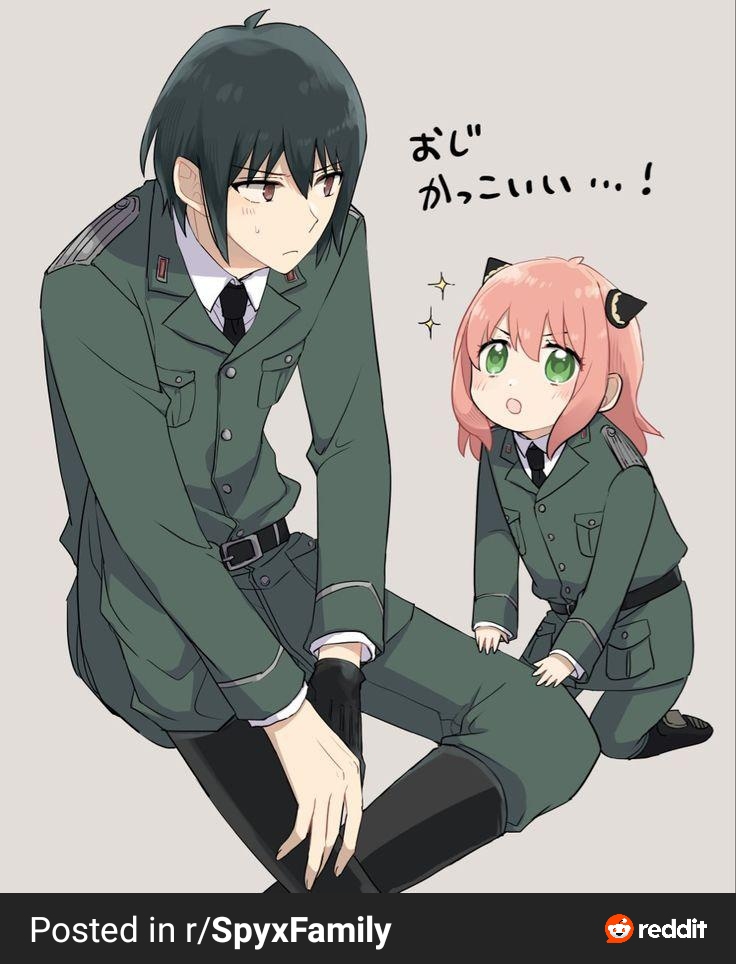 Safebooru - 1boy 1girl anya (spy x family) black hair green eyes pink hair red eyes reddit spy x ...