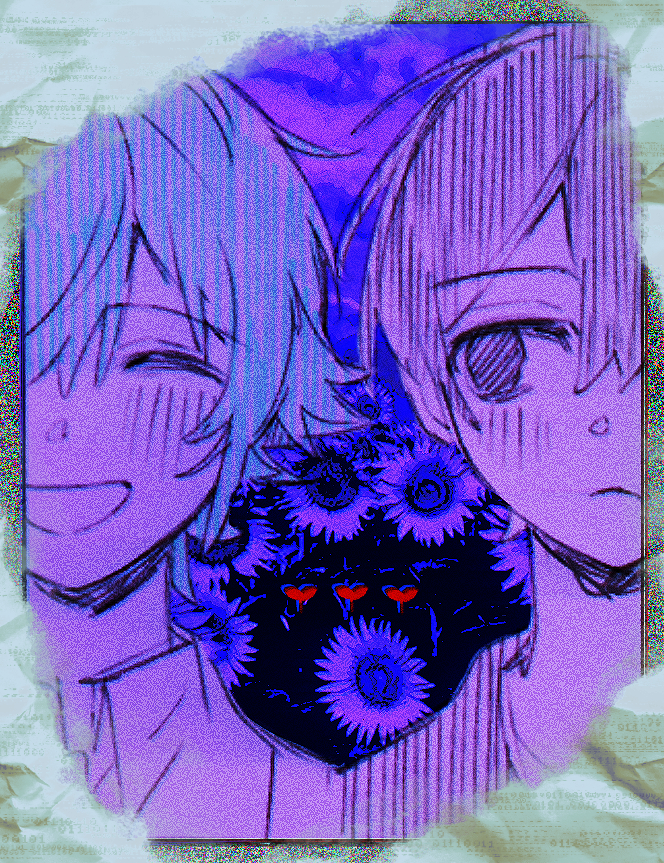 Safebooru - 2boys basil (headspace) (omori) basil (omori) blush closed eyes closed mouth ...