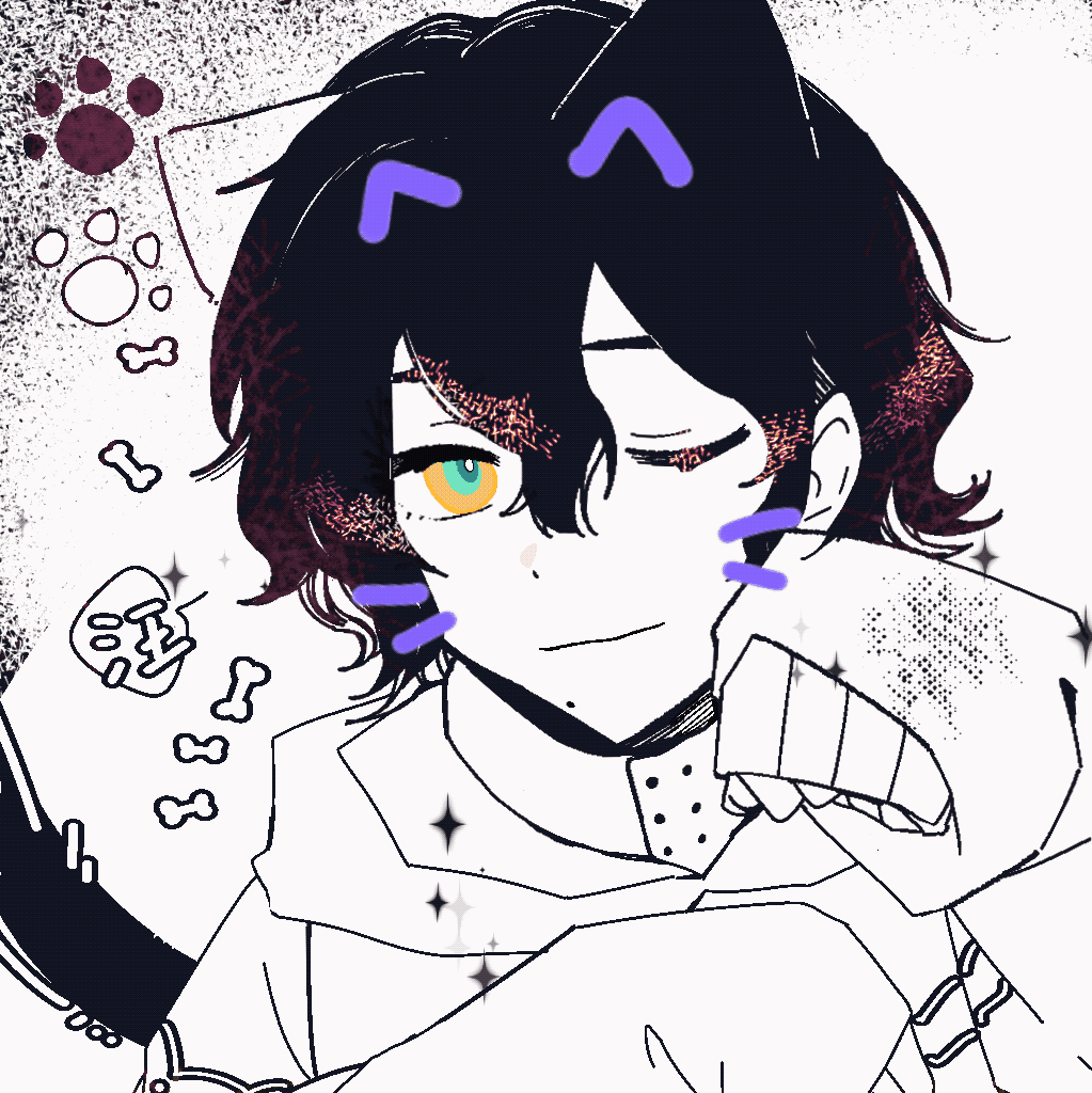 Safebooru - 1boy animal ears animated animated gif bone cat boy cat ears cat tail chinese ...