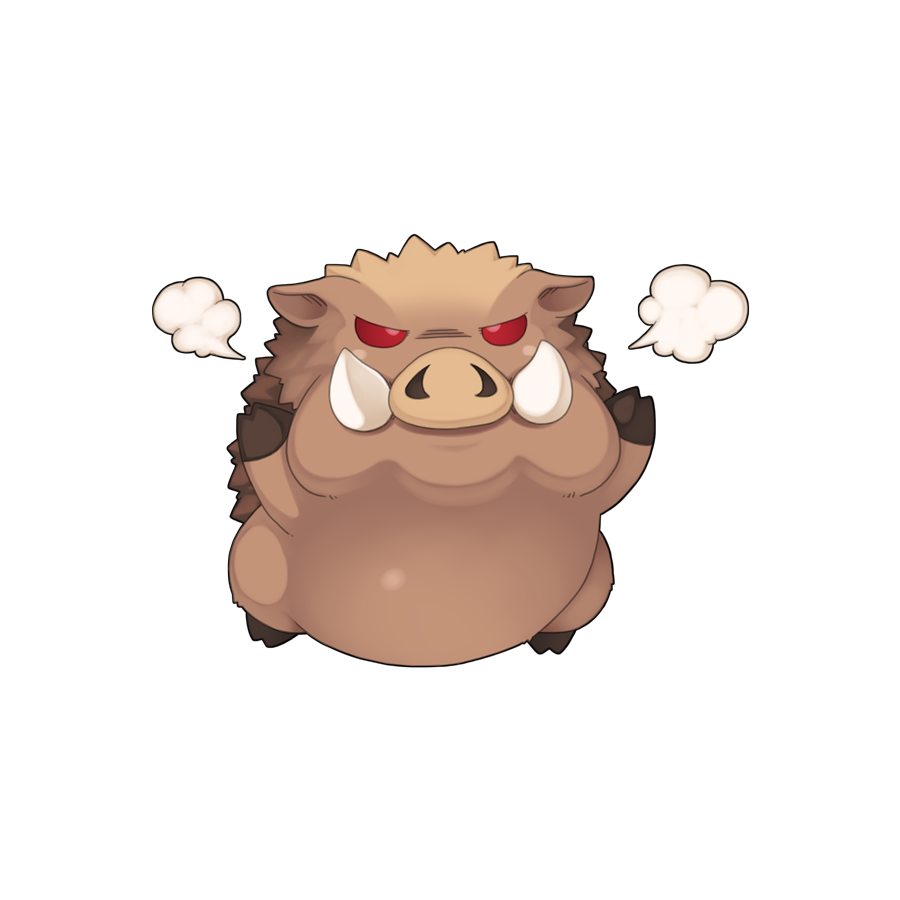 Safebooru - animal focus boar chibi chibi only full body jumping no ...