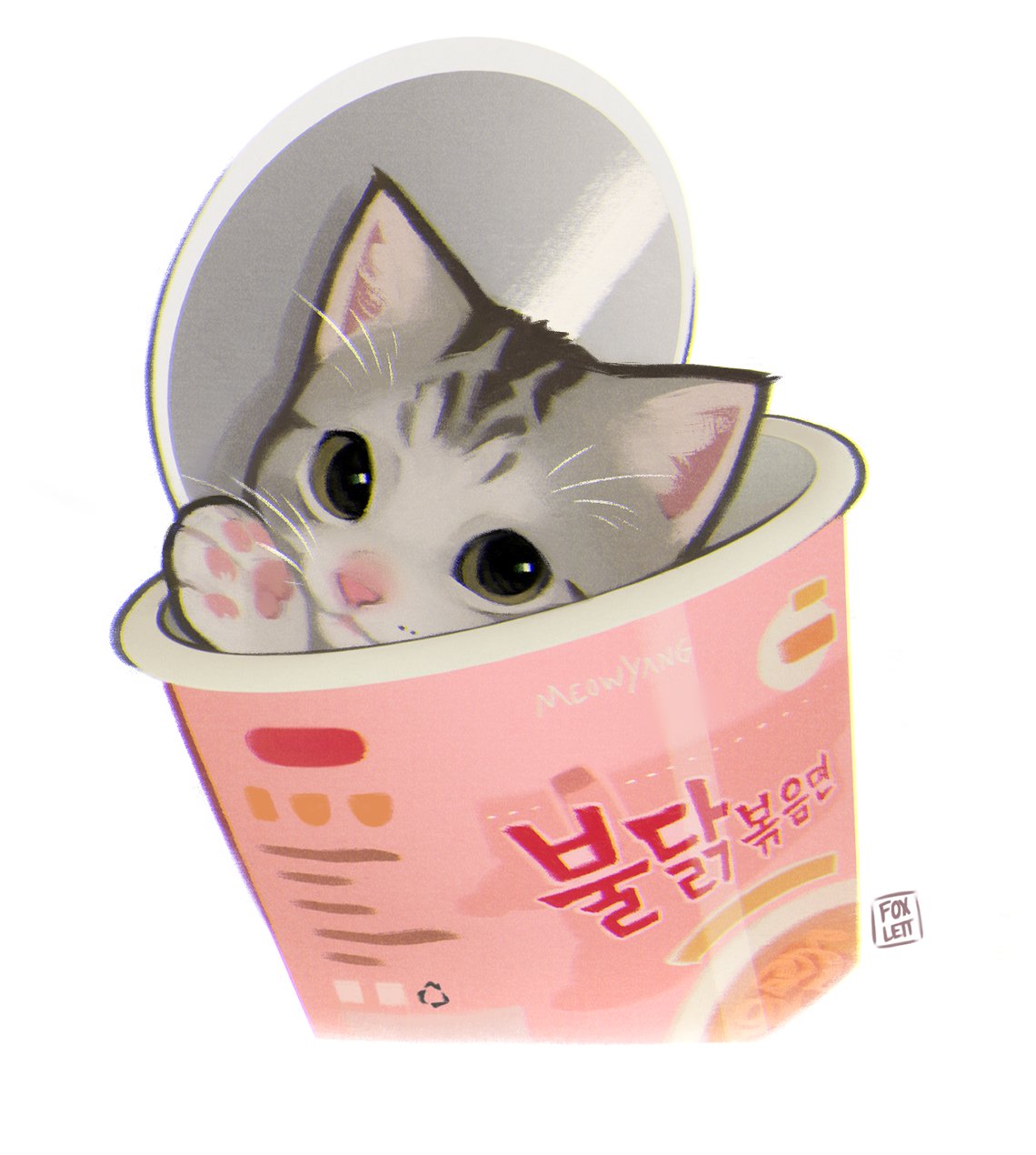 Safebooru - animal focus artist name cat chromatic aberration close-up ...