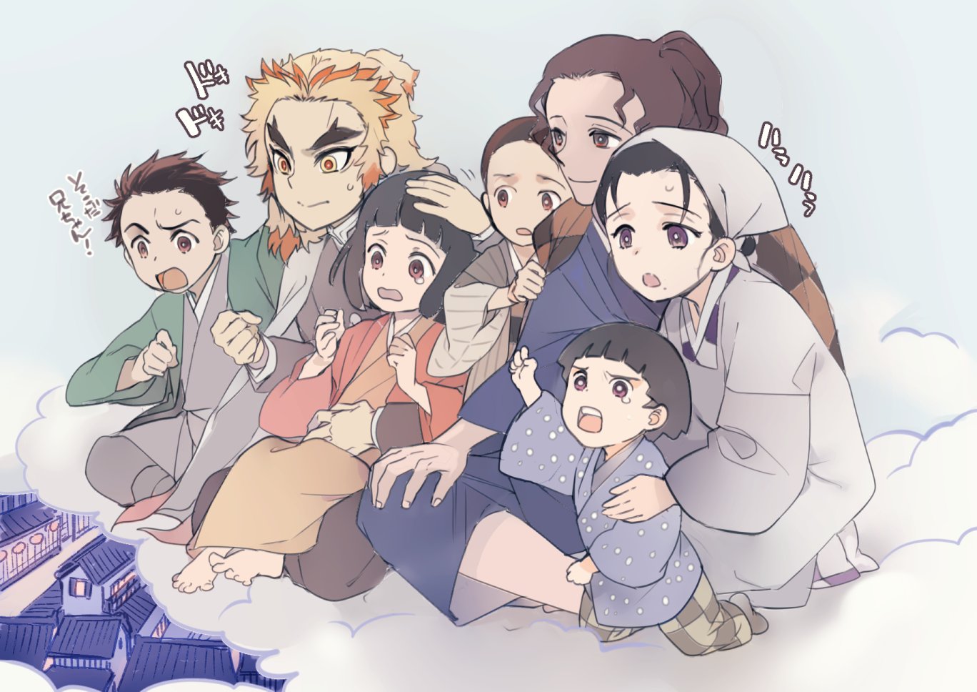 Safebooru - brother and sister brothers clouds demon slayer uniform ...