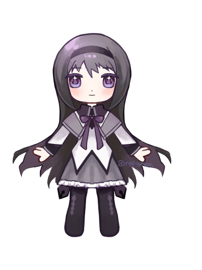 Safebooru - 1girl akemi homura chibi magical girl mahou shoujo madoka ...