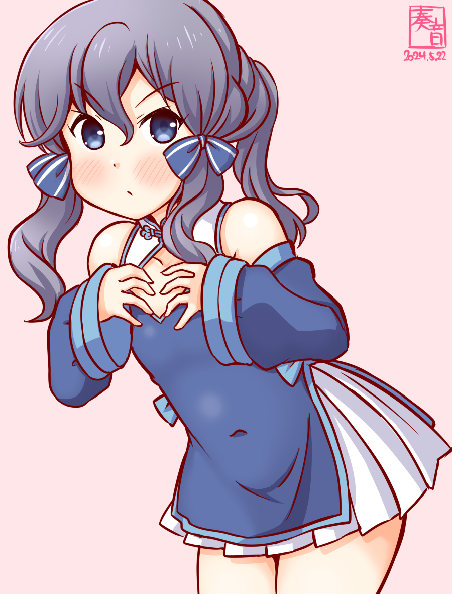 Safebooru - 1girl alternate costume blue dress blue eyes blush china dress chinese clothes ...