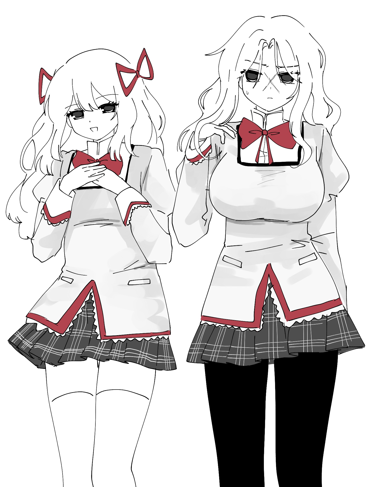 Safebooru - 2girls akemi homura akemi homura (cosplay) bow bowtie ...