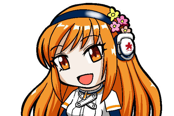 Safebooru 1girl Beatmania Earphones Long Hair Orange Eyes Orange Hair 4503