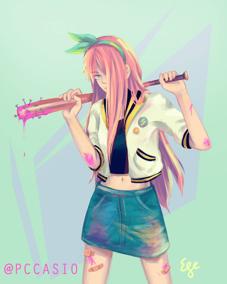 Safebooru - aqua hairband aubrey (faraway) (omori) aubrey (omori) bandages bandaid bandaid on ...