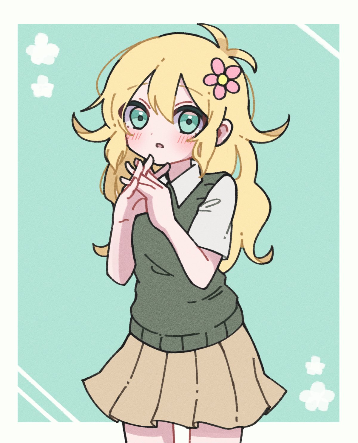 Safebooru - 1girl basil (faraway) (omori) basil (omori) blonde hair ...