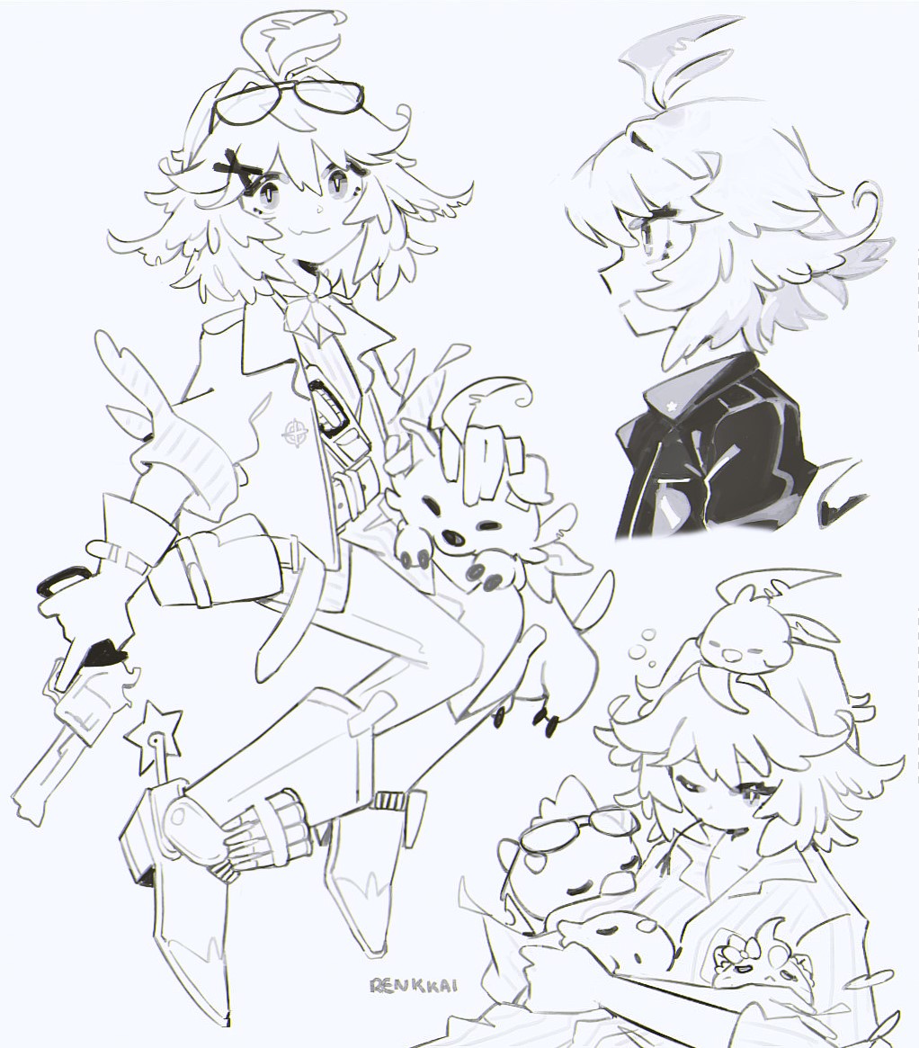 Safebooru - ahoge belt boots doki amber doge (dokibird) dokibird ...