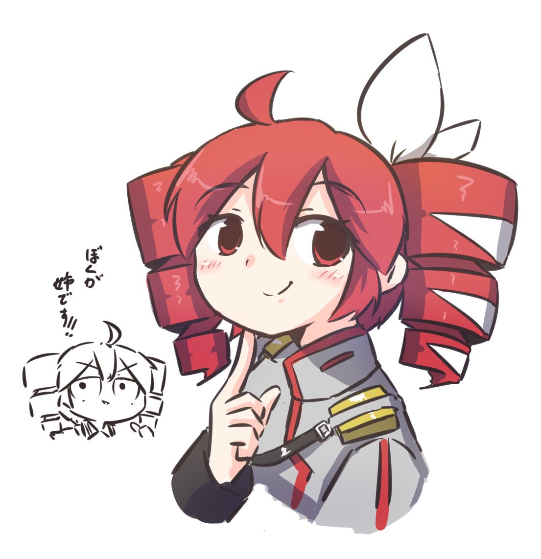 Safebooru - 2girls ahoge blush bow closed mouth commentary request ...