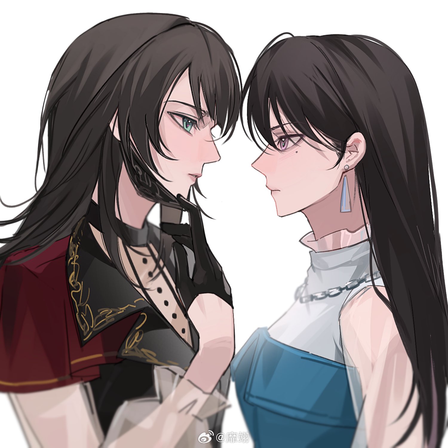 Safebooru - 2girls animal ears bang dream! bang dream! it's mygo!!!!! black gloves black hair ...