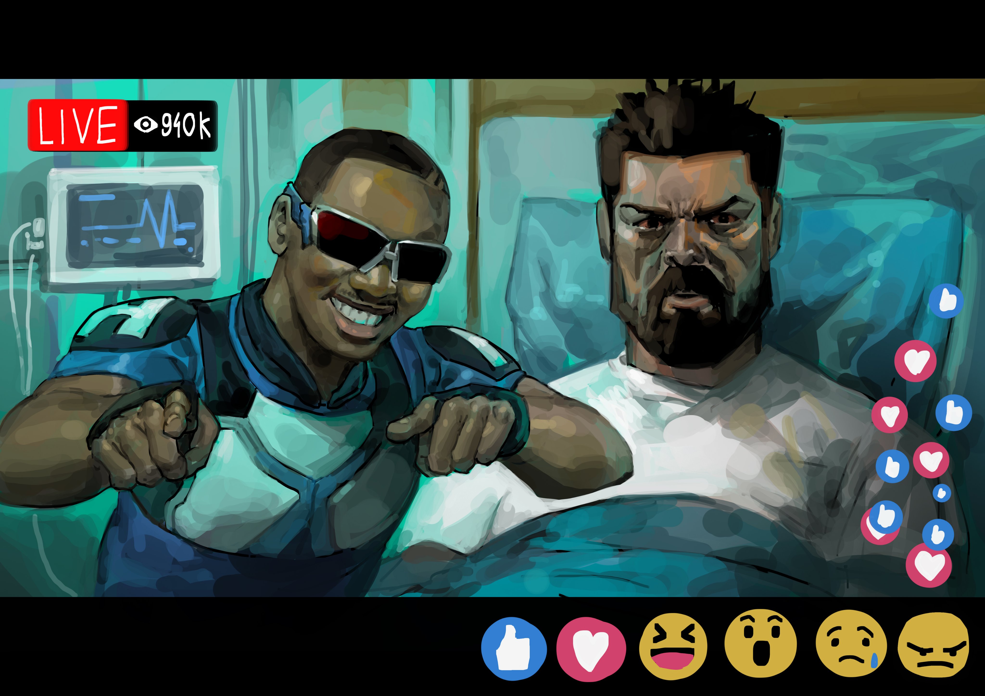 Safebooru - 2boys a-train (the boys) absurdres armor beard bed billy ...