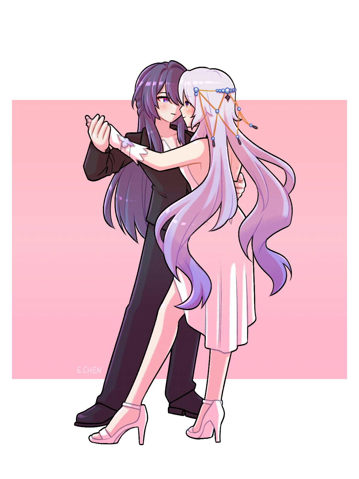 Safebooru - 2girls acheron (boundless choreo) (honkai: star rail) acheron (honkai: star rail ...