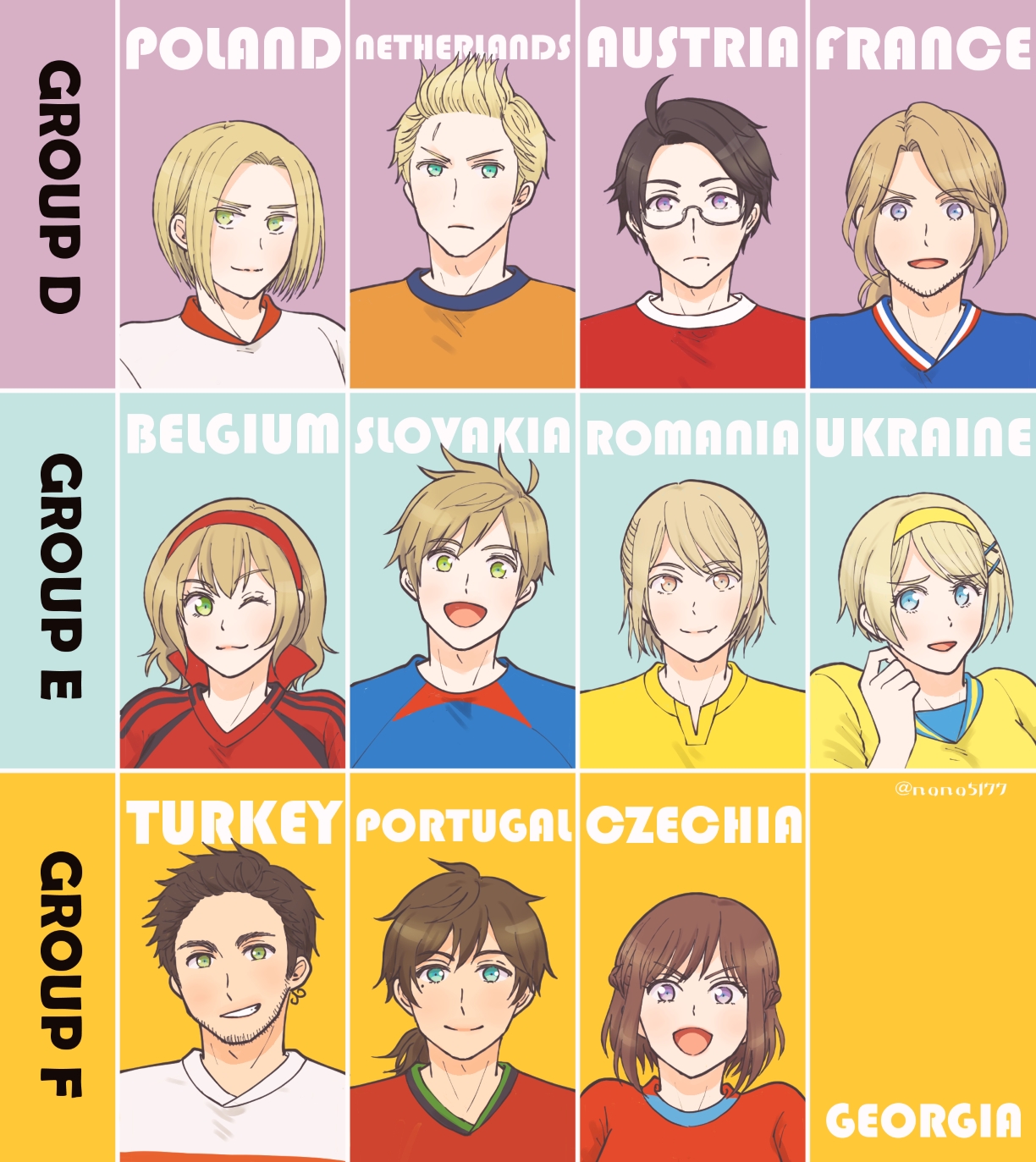 Safebooru - 2girls 6+boys ahoge austria (hetalia) axis powers hetalia belgium (hetalia) blue ...