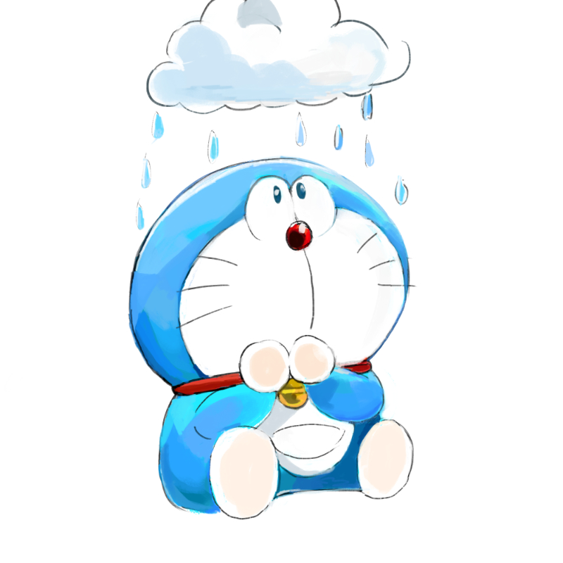 Safebooru - 1boy bell clouds collar doraemon doraemon (character) full ...