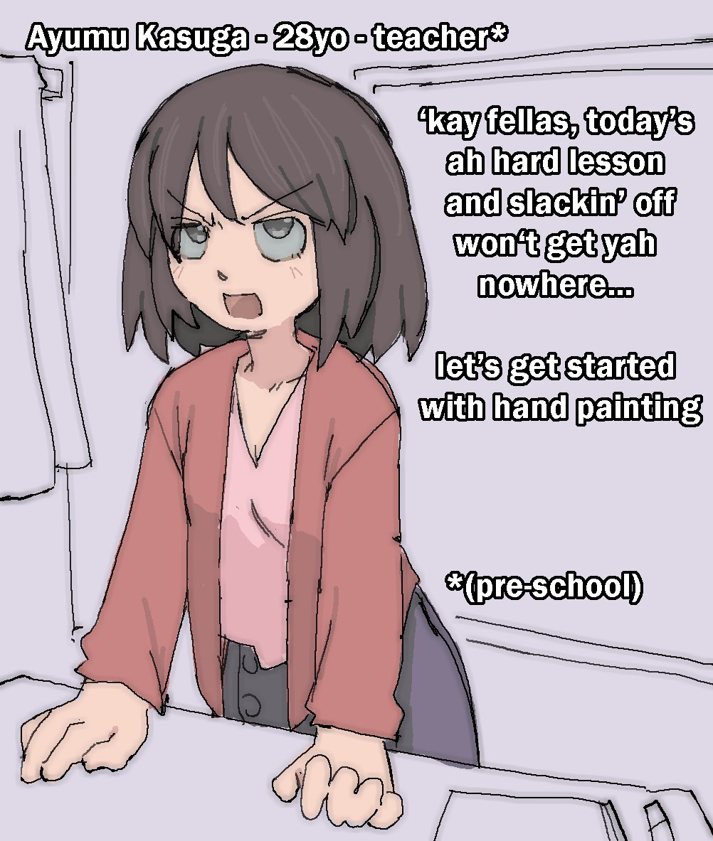 Safebooru - 1girl aged up artist request azumanga daioh black eyes black hair english text ...