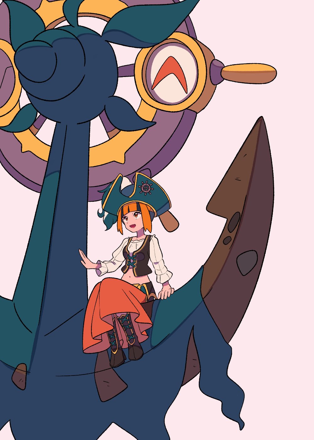 Safebooru - 1girl black hair closed eyes dhelmise dress full body gardenia (pokemon) gardenia ...