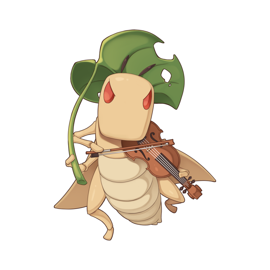 Safebooru - animal focus bow (music) bug chibi chibi only full body ...