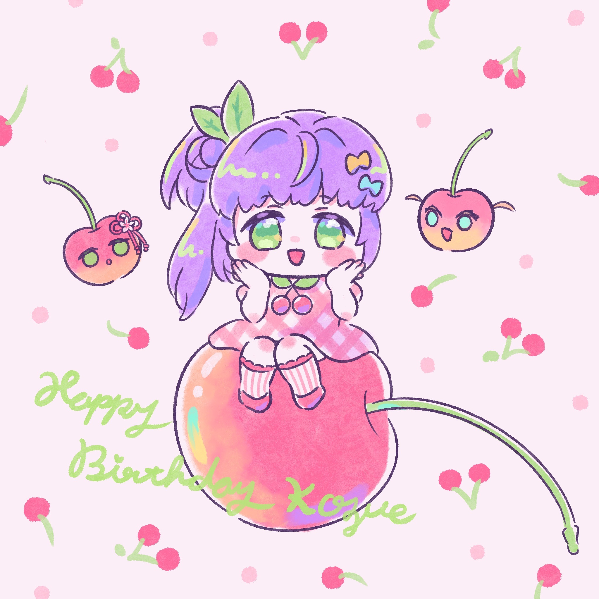 Safebooru - 1girl :d :o abukero argyle clothes argyle dress blue eyes blush stickers character ...