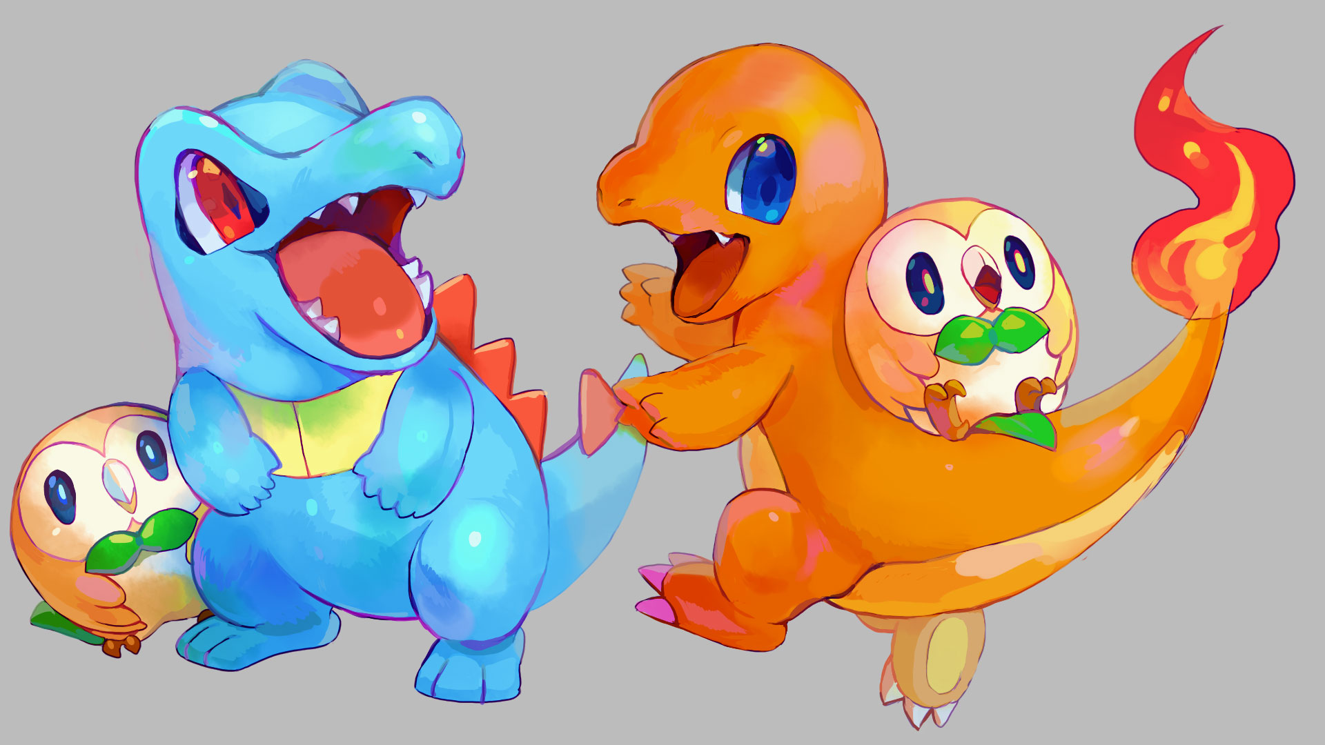 Safebooru - beak blue eyes blue skin charmander colored skin fire flame ...