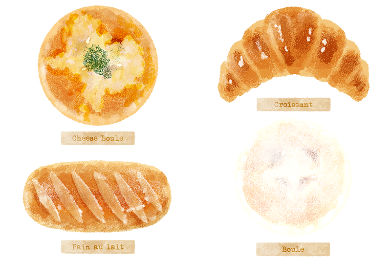 Safebooru - bread cheese croissant food food focus food name no humans ...