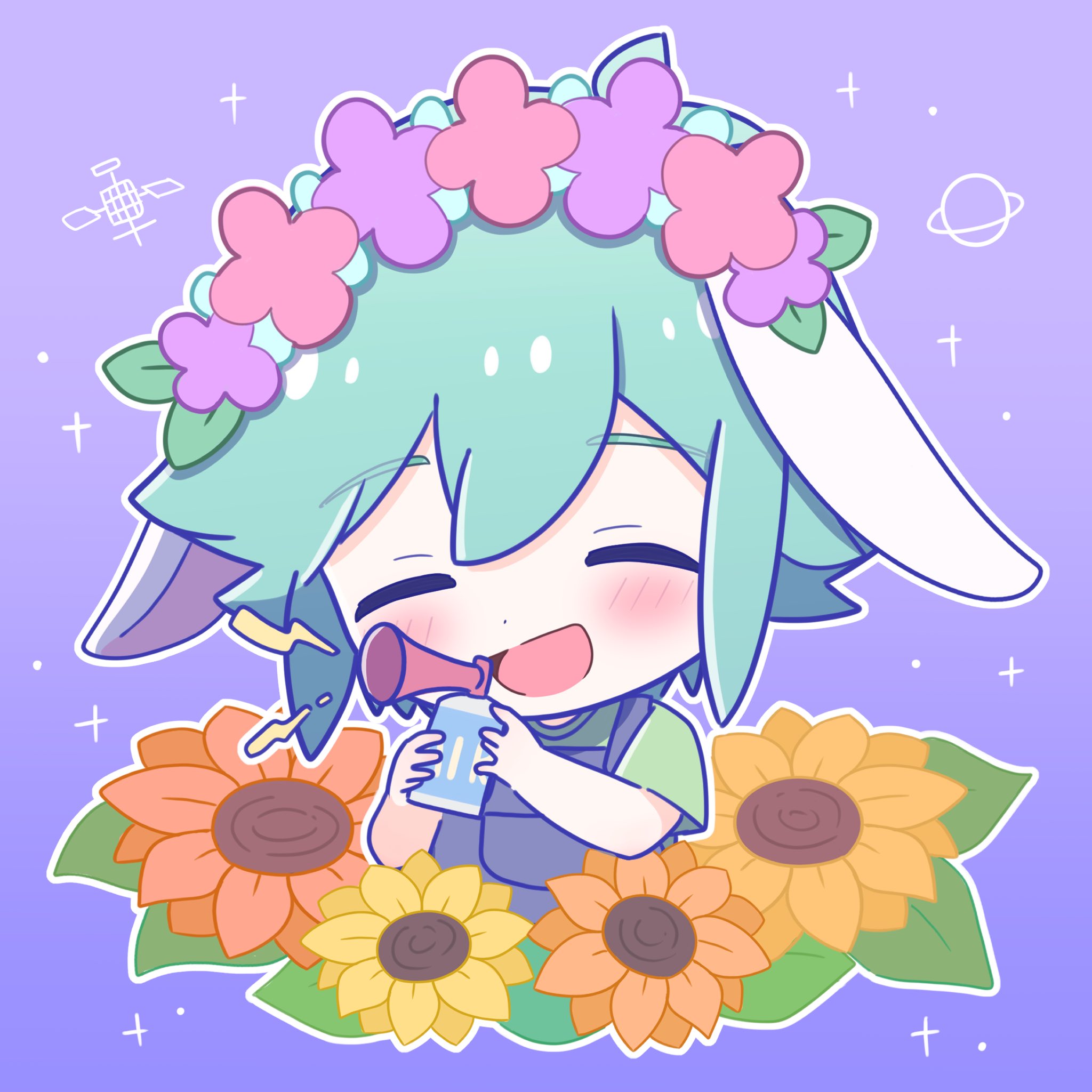 Safebooru - 1boy airhorn animal ears basil (headspace) (omori) basil ...