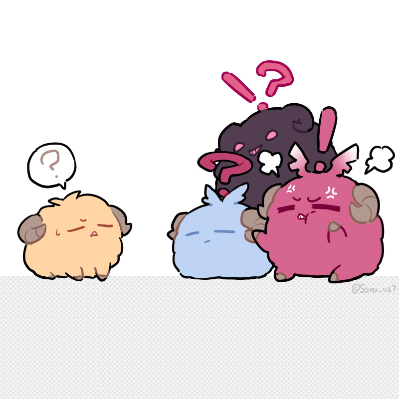 Safebooru - ! !? ? anger vein character request clenched teeth closed ...