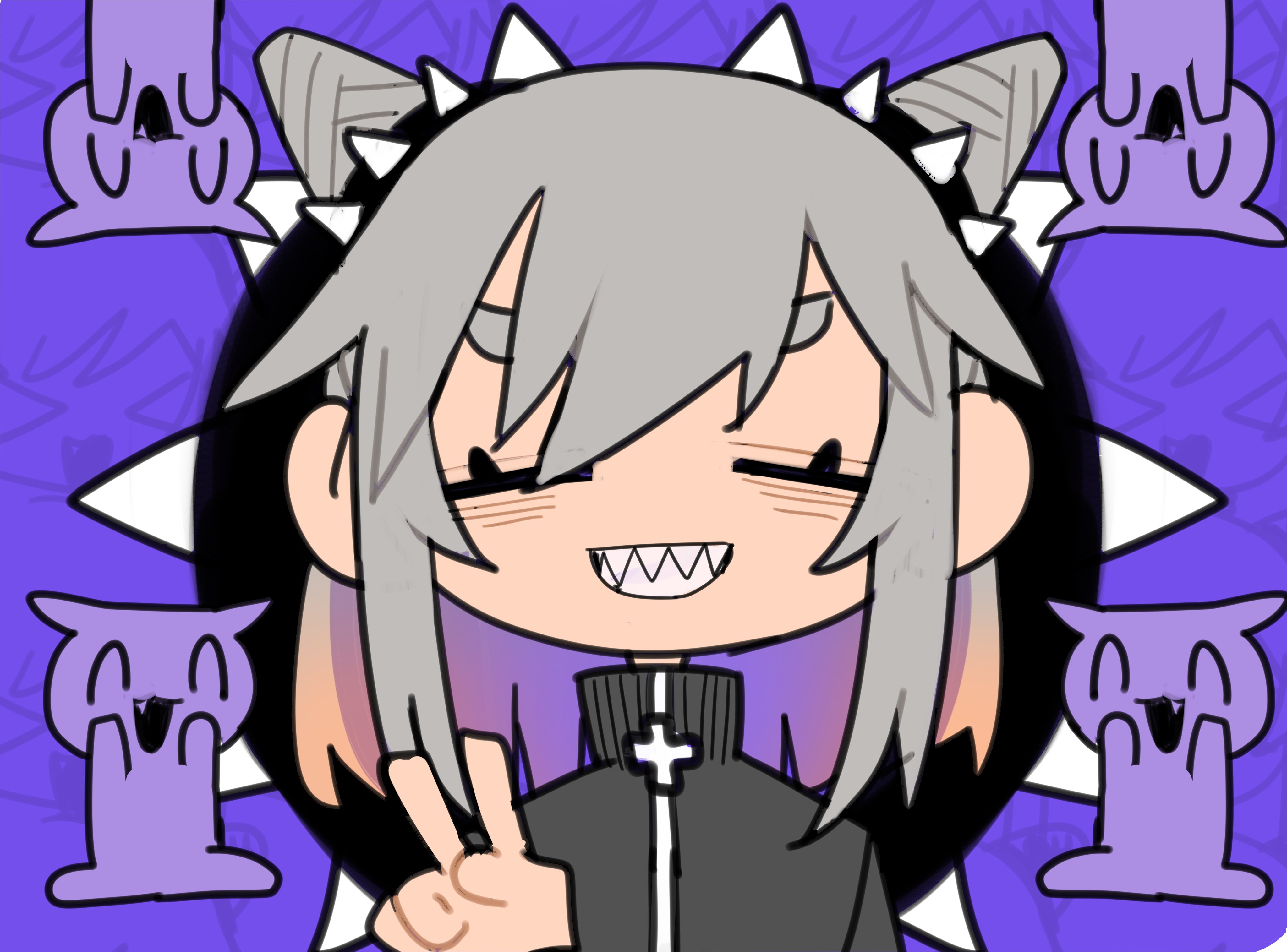 Safebooru - 1girl ^ ^ absurdres alternate costume cat closed eyes ...