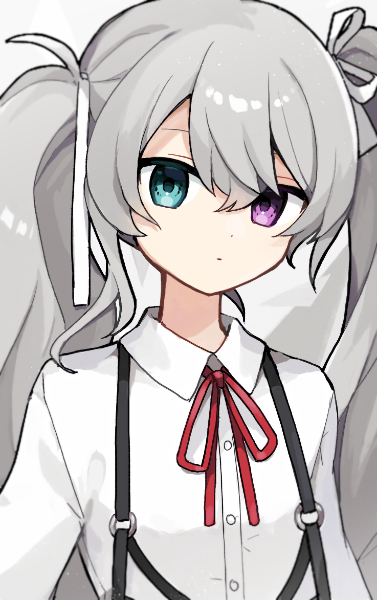 Safebooru - 1girl 25-ji miku akikan sabago blue eyes buttons collared shirt commentary ...